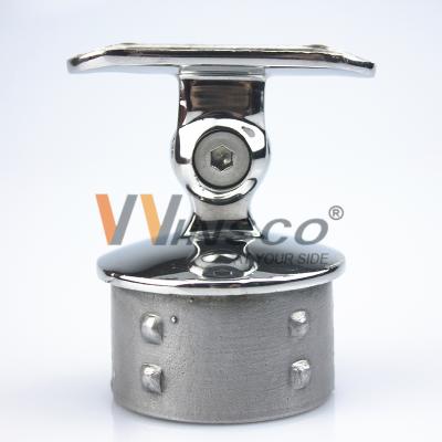 China Angle Adjustable Stainless Steel Handrail Bracket Railing Saddle | 304 316 | Winsco Metal VA101 for sale