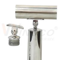 China Angle Adjustable Stainless Steel Handrail Bracket Railing Saddle | 304 316 | Winsco Metal VA101 for sale