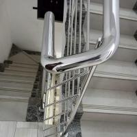 China 15.9mm (5/8 Inch) Stainless Steel 90 Degree Weld-On Handrail Elbow with 55mm Arc Length in SS201/304/316 and Mirror or Satin Finish for sale
