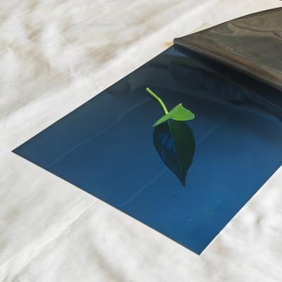 China 1250mmx2500mm Mill Edge SS201 8K Mirror Blue Color Stainless Steel Sheet for sale
