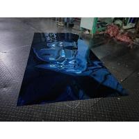 China 304 304L Blue Colored Mirror Stainless Steel Sheet 4FTx8FT Decorative PVD Coated Plate for sale