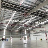 China 1500W 220v Industrial Ceiling HVLS Fan for Large Spaces 6.1m 7.3m 12ft 10ft Diameter for sale