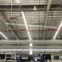 China Commercial 16ft HVLS Ceiling Fan with 900W PMSM Motor and High Volume Air Circulation for sale