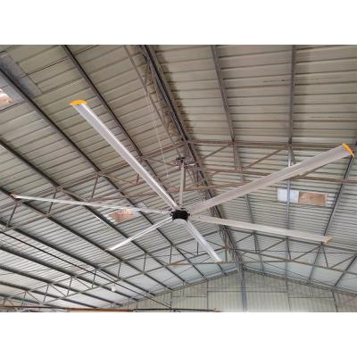 China 12ft 7.3m 1500W 220V PMSM Motor Air Cooling HVLS Fan for Large Industrial Facilities for sale