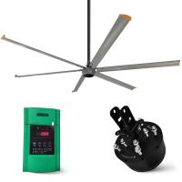 China 3 Phase Air Conditioner 220v 380v 750w Brushless DC Motor with Aluminum Blades for sale