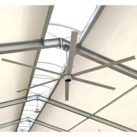 China Low Noise 3 Phase Fan Motor for Dairy Farm 12ft 10ft 8ft High Volume Large Ceiling Fan for sale