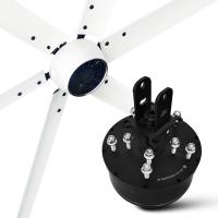 China 800m3/h Air Volume AC DC Industrial Brushless HVLS Fan Motor for Improved Efficiency for sale