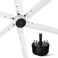 China 24ft Big Ass Cooling Ceiling 5 Blades Hvls BLDC Fans pmsm Noise level 40dB 1500W for sale