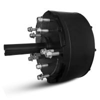 China 24ft Big Ass Cooling Ceiling 5 Blades Hvls BLDC Fans pmsm Noise level 40dB 1500W for sale