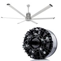 China Big Industrial Cooling Hvls Fans 380v Large 3 Phase Motors from with Aluminum Blades for sale