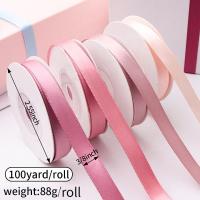 China Wholesale 196 Color Stock 3/8 Inch Plain Satin Ribbon Customized Logo For Gift Packing Flower for sale