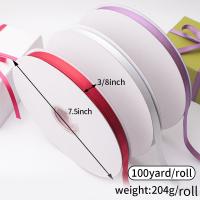 China Factory New Type Stock Color 3/8Inch Metallic Ribbon Gift Wholesale Box Ribbon Bow Packing for sale