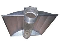 China 8 Inch Air Cooled Tube Reflector 1000W HPS MH Square Grow Light with E39 Socket for sale