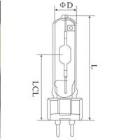 China Ceramic Metal Halide Grow Lamp Bulb 20W 150W G12 Base 8000hrs Lifetime High CRI for sale