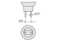 China 12V 100W Grow Light Reflectors Halogen Lamp Replacement Light Bulb 3400K for sale
