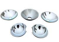 China PGZ18 Lamp Optical High Bay Light Reflector , Searchlights Round Reflector for sale