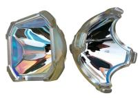 China Antioxidation Irregular Shape Glass Reflector , Inner Coated Fiber Optic Reflector for sale