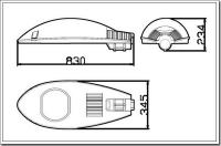 China Blue Whale 200W HPS Street Light 220000lm 2000K High Pressure Sodium Lamp AC165-265V for sale