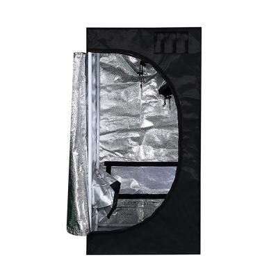 China PVEA 100cm Height Hydroponic Grow Tent 50x50x100cm 600D Fabric for 1-2 Plants Indoor Gardening for sale