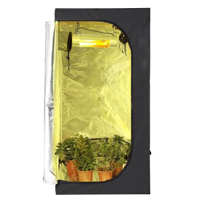 China Hydroponics Grow Tent 80x80x160cm 600D Oxford Cloth Reflective Mylar for Plant Growth for sale