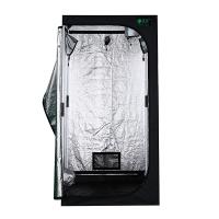 China Hydroponics 100x100x200cm 3x3ft 600D Oxford Fabric LED Grow Tent with Reflective Mylar for sale
