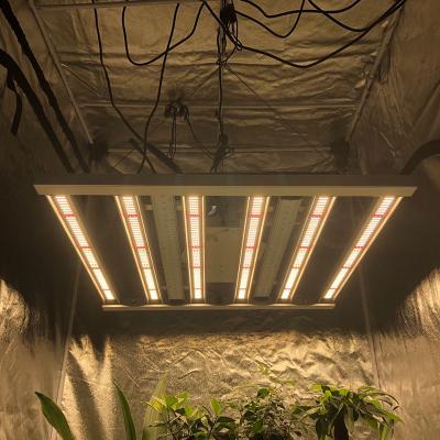 China 480W Horticulture LED Grow Light Bar 2.7μmol/J Full Spectrum 6 Pillar 35°C for sale