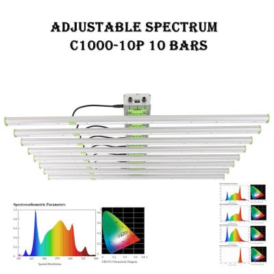 China 1000W 2500μmol ePAR LED Grow Light 10 Bars Full Spectrum 380-760nm for Commercial Greenhouses for sale