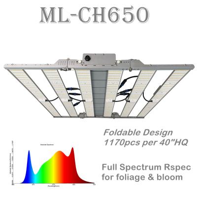China RikoLite 650W 1820umol/S 6 Bars Greenhouse LED Grow Lights Full Spectrum for sale