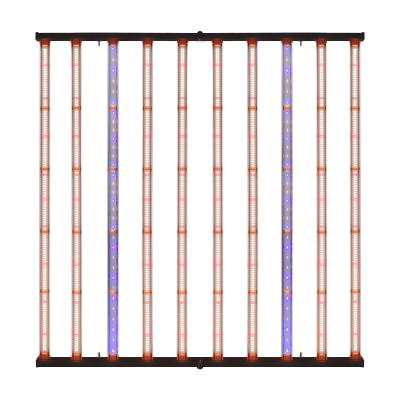 China 1000W Samsung LED Grow Light 6x6 Coverage UV IR 660nm 730nm Foldable 10 Bars for sale