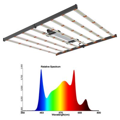 China 800W Foldable LED Grow Light Samsung LM301H Osram 660nm 730nm Full Spectrum for 5x5 Tent for sale