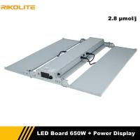 China Rikolite Horticulture LED Grow Lights 650w Quantum Boards With Power Display Function for sale
