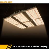 China Rikolite Horticulture LED Grow Lights 650w Quantum Boards With Power Display Function for sale