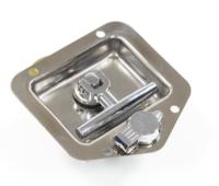 China Textured Black Spraying T Handle Flush Latch Zinc Alloy for sale