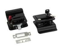 China Textured Black Spraying T Handle Flush Latch Zinc Alloy for sale