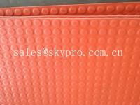 China Round stud / coin / button rubber mats , large rubber flooring for gym for sale