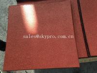 China Square bi-color laminated rubber pavers crumb flooring for playground for sale