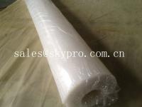China FDA approved food grade rubber sheet roll support white / beige color. for sale
