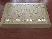 China Anti-fatigue non-slip kitchen polyurethane PU mat , assorted colors and textures for sale