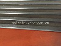 China wide or flat ribbed rubber car mats with non - slip strip grooves on top for sale