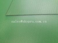 China Green color diamond PVC conveyor belt glossy matt smooth grip top for sale
