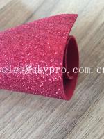 China Sparkly Red Printed Glitter EVA Foam Sheet With Non Discoloring Adhesive Ethylene Vinyl Acetate for sale