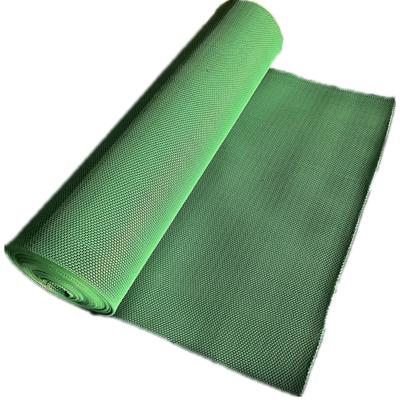 China Zigzag Mesh S Shape PVC Floor Mat With Hollow Design for sale