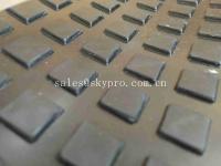 China Car Horse Stall Rubber Mats Small Square Pattern Wear - Resisting Rubber Floor Sheeting for sale