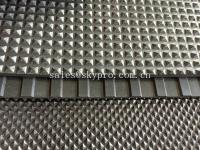 China Pyramid Floor Matting Rubber Sheet Roll SBR NR NBR EPDM Acid Resistance for sale