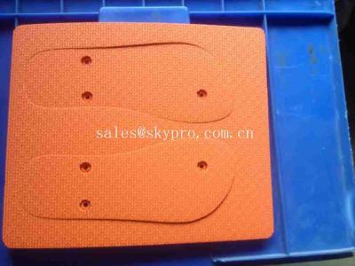China Fashion Colorful Coated Foam Flip Flops Soles Close Cell Wearable Cut Out Slippers Soles for sale