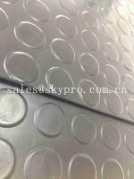 China Coin Pattern Round Button Rubber Mats Circular Studded 2mm - 8mm Thickness for sale