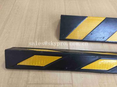 China Garage Wall Reflective Molded Rubber Products , Soft Rubber Corner Protectors for sale
