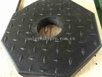 China Outdoor Rubber Pavers / Rubber Floor Paver Training Room Interlocking Tile for sale