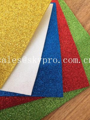 China Durable  Rubber Sole Sheet Foam Sheet OEM Glitter With Stable Powder For Kids Craft for sale