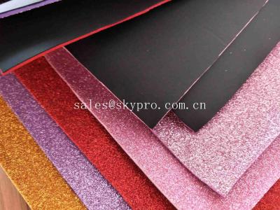 China Recycle Goma Glitter EVA Foam Sheet 38 Degree Hardness , 1.2-44mm Thickness for sale